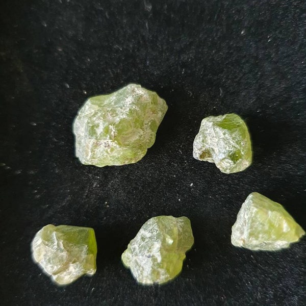 Rough/raw Peridot Stones, August Birthstone-peridot Raw Stone-green ...