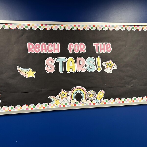 BULLETIN BOARD BORDERS - Bold & Bright Collection | Classroom Bulletin ...