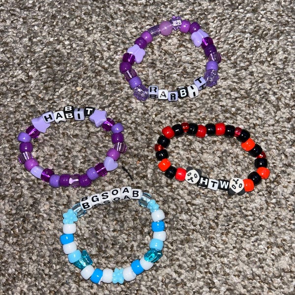 Custom Fandom Kandi Bracelets - Etsy UK