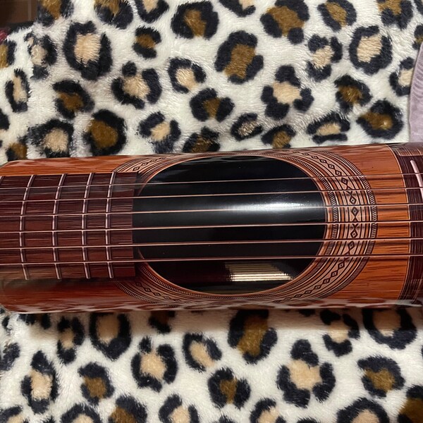 Guitar Tumbler, Woodgrain Guitar Cup, Guitar Gift, Music Gift, Guitar ...