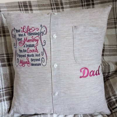 Sympathy Memory Your Life Was A Blessing Machine Embroidery Design ...