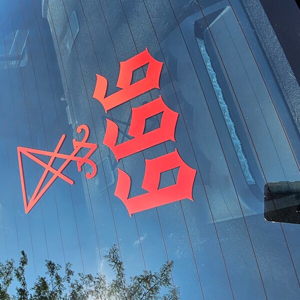 666 Vinyl Sticker Decal - Etsy