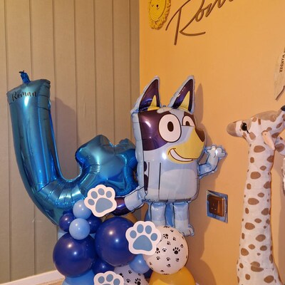 DIY Large Bluey Balloon Sculpture, Bluey Kids Birthday Balloon ...