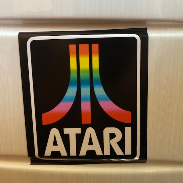 4.25" Classic ATARI Vinyl Sticker. Vintage Video Game Decal for Laptop ...