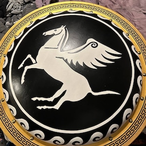 Authentic Greek Hoplite GOLD LION Shield - Etsy