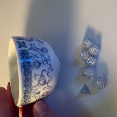 Custom Mini Teacup DND Dice Set - Etsy