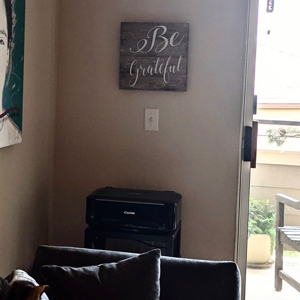 Be Grateful Sign|rustic Be Grateful|grateful|farmhouse Be Grateful Sign ...
