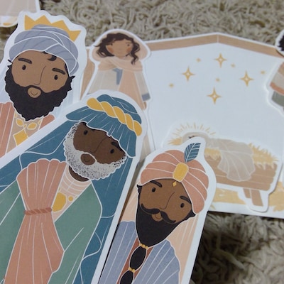 Editable Nativity Christmas Advent Scripture Cards Nativity Kids ...