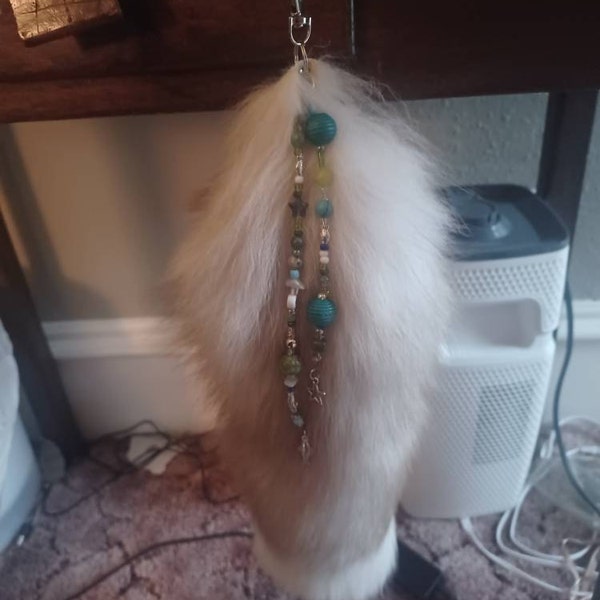 Custom Beaded Tail Keychain for Therians, Furries, Cosplay, Alternative ...