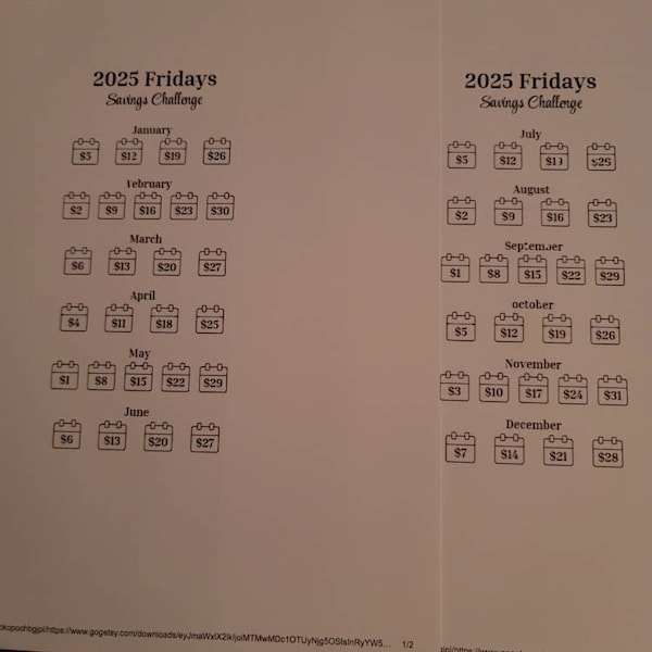 20K, 40k Money Saving Challenge Printable, 20000,40000 Couple Savings ...