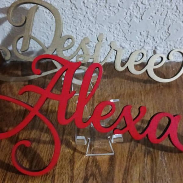 Wooden Name Signs Wooden Letters Personalized Wood Design Laser Cut Out ...