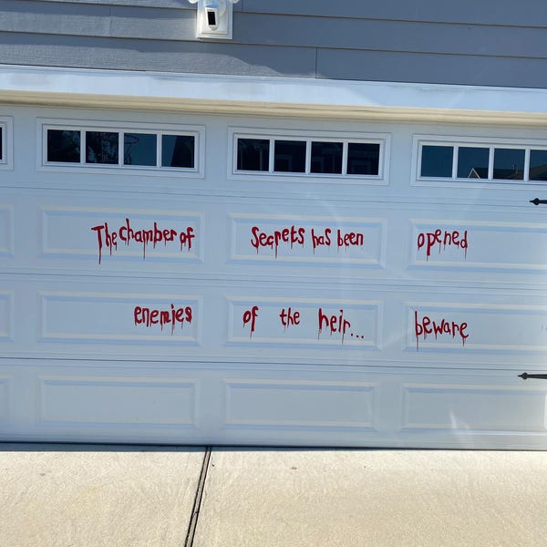 The Chamber of Secrets Has Been Opened Wall Decal Vinyl Sticker Wizard ...