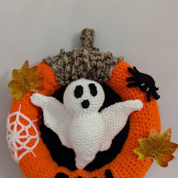 Halloween Ghost Wreath Crochet Pattern - Etsy