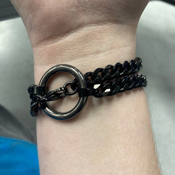 Helm Necklace, Chainmaille Jewelry, Stainless Steel or Titanium Choker ...