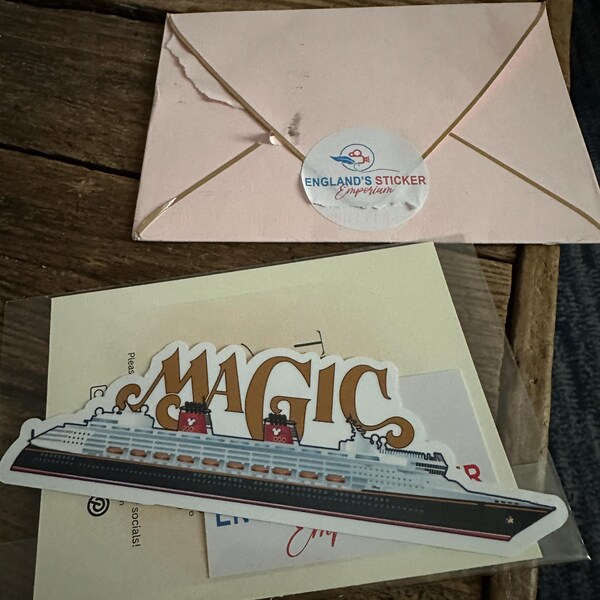 Disney Wish Cruise Ship Sticker | DCL Stationery | Laptop Sticker ...