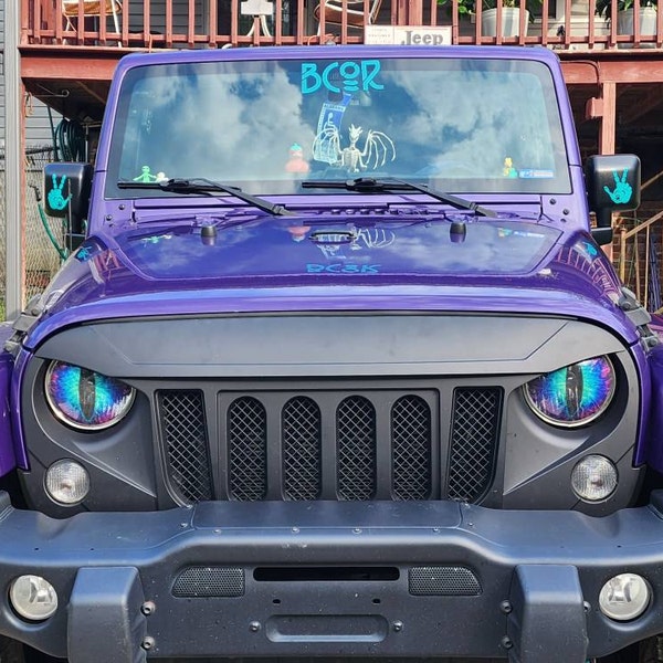 Zombies, Monsters & Hazard Series Headlight Decals - Etsy