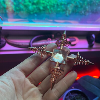 Copper Spiritual Energy Generator With Quartz Pyramid and Conductive ...