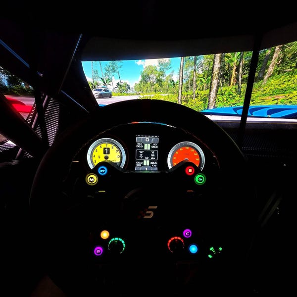 Sim Racing Dashboard DDU: Triple Screen Touchscreen Gauge - Etsy
