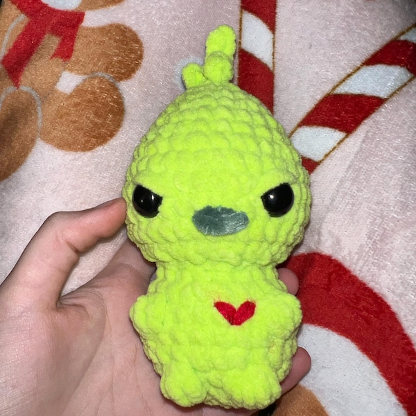 CROCHET PATTERN - Meanie Greenie | No Sew | Amigurumi | Crochet Plushie ...