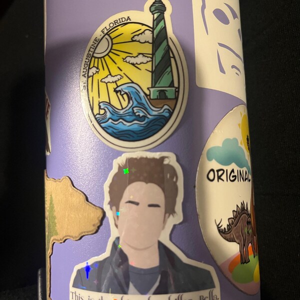 Twilight Edward Cullen Sparkly Sticker, Laptop, Notebook, Indoor Use ...