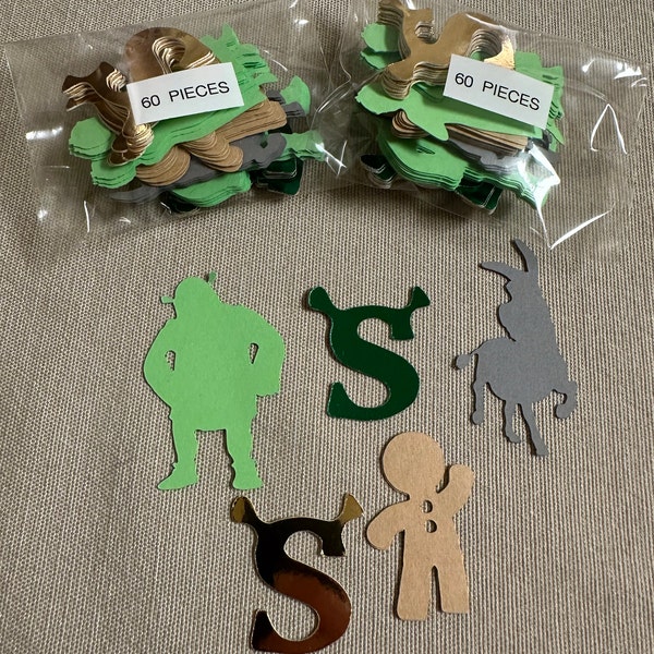 Shrek Confetti | Shrek Birthday Confetti | Shrek Party Decor | Shrek ...