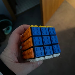 Rubik's-type Cube Made of Lego - Etsy
