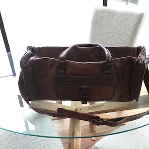 Leather Weekender, Duffle Bag, Leather Weekend Bag, Leather Holdall ...