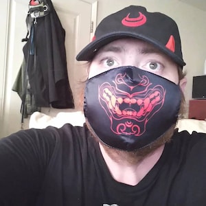 Glowing Eye Face Mask : Reflective/ Glow in the Dark Cotton - Etsy