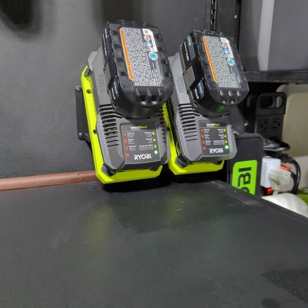 MOUNT for DCB102 Dual Dewalt Battery Charger- Double Dewalt Wall Mount ...
