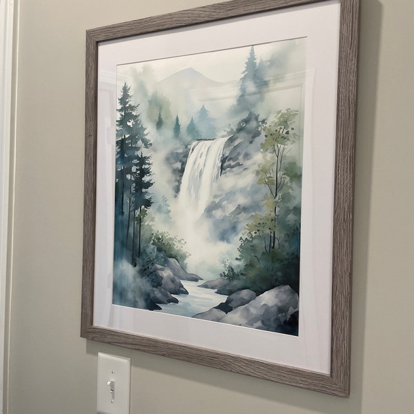 Geometric Wolf Print - Unframed, Animal Wall Art, Wolf Art Print, Wall ...