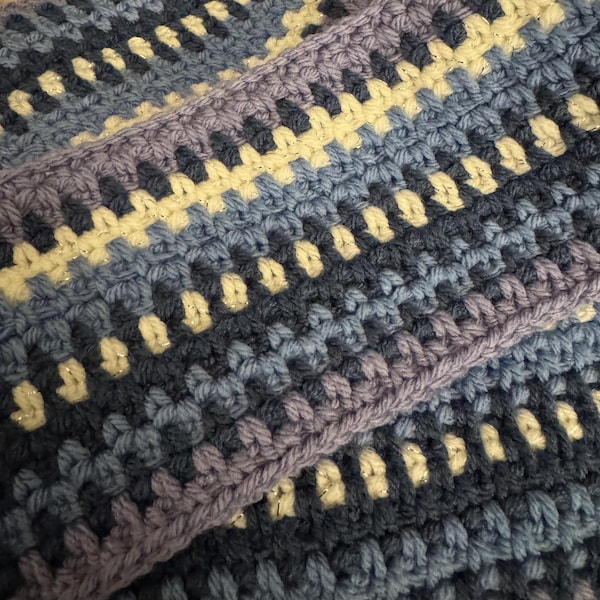 Granny Square Scarf Crochet Pattern: Elsbeth Inspired DIY Accessory ...