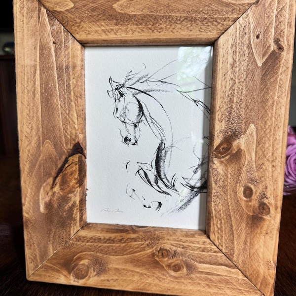 3-pack, 5x7 (1x2 Pine) Stained Wood Frames. Great Country Appeal ...