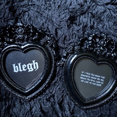 Over My Grave Black Gothic Mini Frame - Etsy