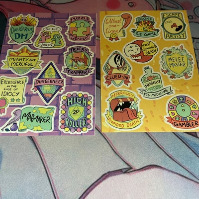 Dnd & RP Reward Stickers - Etsy