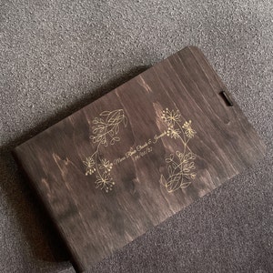 13x18cm 5x7 Dark Rustic Wooden Photo Box. Couple Memory Box With USB ...