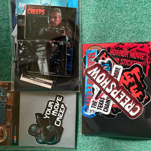 Horror Movie Logo Stickers High Quality, Laminated All Weather Vinyl ...