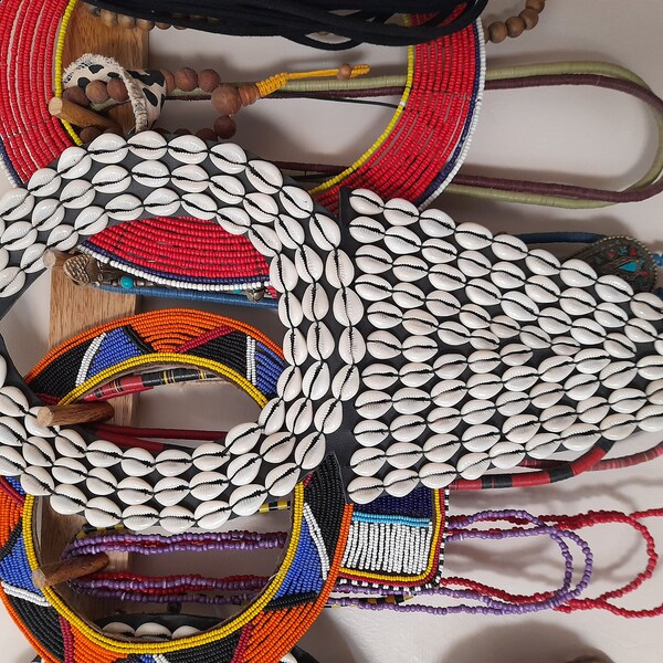 African Cowrie Shell Rings Tribal Rings African Jewelry Adjustable ...