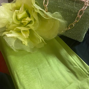 Pale Yellow Chiffon Fabric by the Yard Sheer Fabric Light Weight Yellow ...