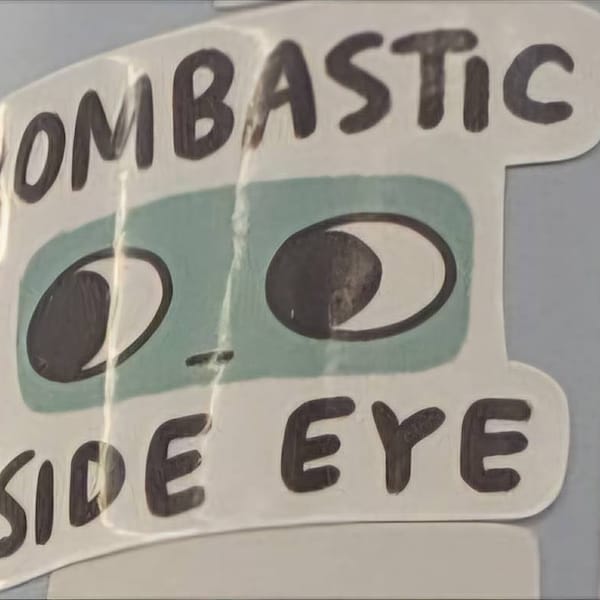 Bombastic Side Eye | Funny Sticker | Gifts Under 10 | Water Resistant ...