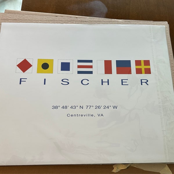 Set of ANY 4 Nautical Flags 5x5 (square), 8x8 (square) or 8x10 Prints ...