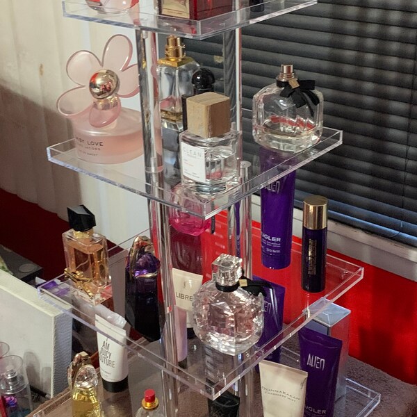 Perfume Storage Organizer, Acrylic Makeup Organizer, 3 Tier , 4 Tier ...