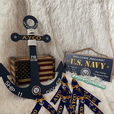 US Navy PIR Anchor / Navy Graduation Anchor / PIR / Navy Boot Camp ...