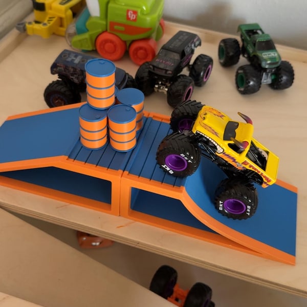 Monster Truck Ramps, 3D Printed Custom Made Ramps, Set of 3, Toy Trucks ...