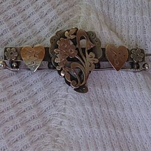 Antique Circa 1900 1920 Thomas Hopwood 9ct Gold on 925 Sterling Silver ...