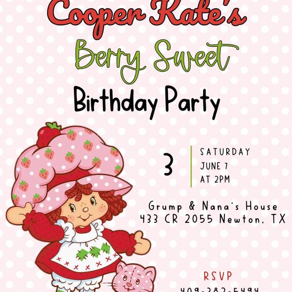 Mercat Birthday Invite, Gabby Invitation, Pink and Purple Party, Gabby ...