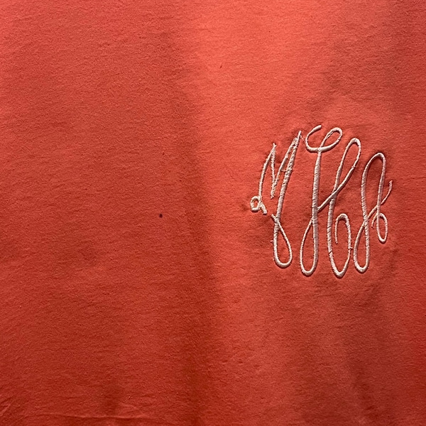 Custom Classic 3 Letter Monogram Embroidery Design - Choose Your ...