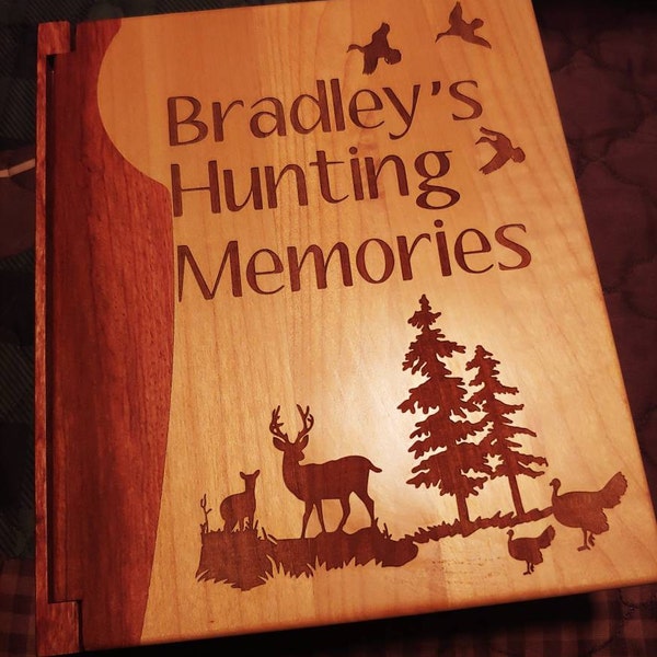 Personalized Hunting Memories Photo Album, Hunting Gift, Deer, Turkey ...