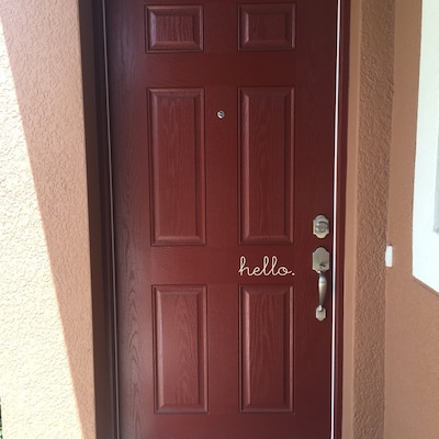 Hello Decal, Front Door Decals for Home and Office, Front Door House ...