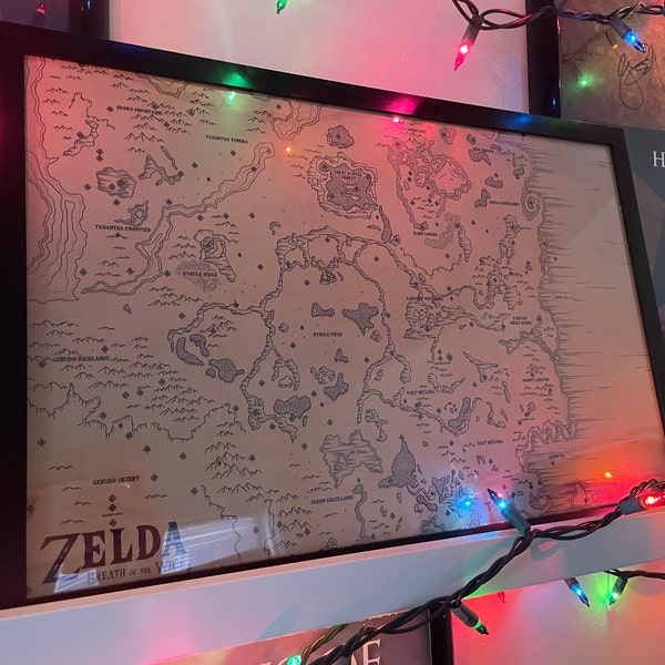Map of Breath of the Wild: Hyrule - Etsy