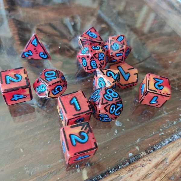 Borderlands Inspired Lilith extra Dice Dnd/dungeons and Dragons/rpg ...